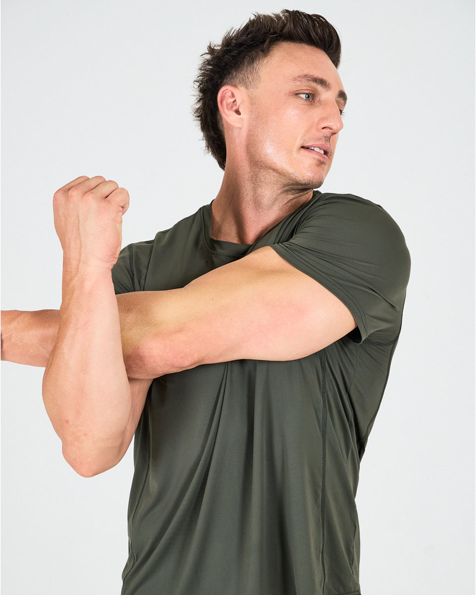 Mens Core Tee - Olive Green – Verbe Activ